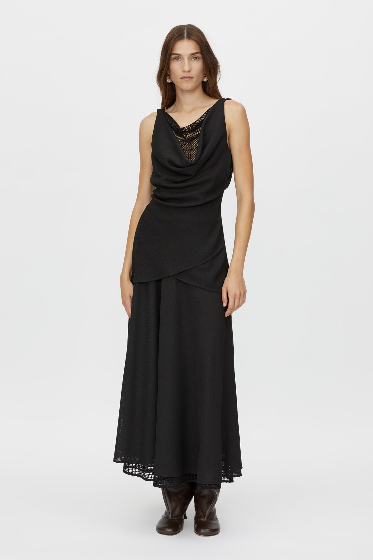 Attar Circle Midi Skirt in Black - CAMILLA AND MARC® C&M – CAMILLA AND ...